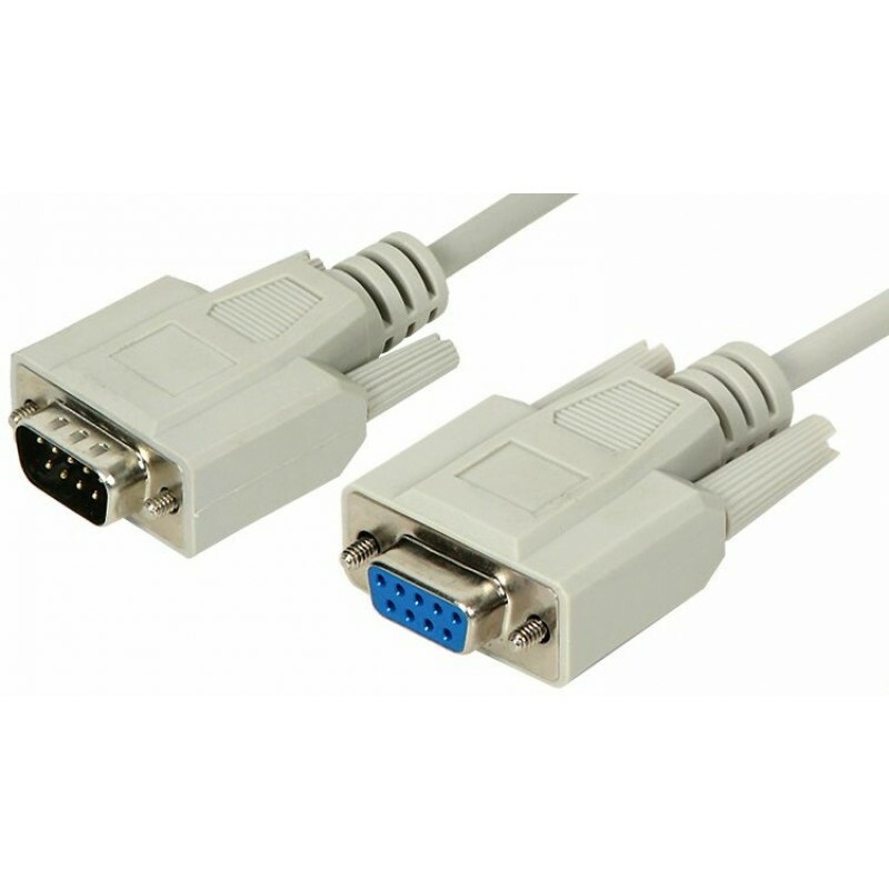 CABO SERIAL RS-232 DB9 MACHO x FÊMEA 2,70M