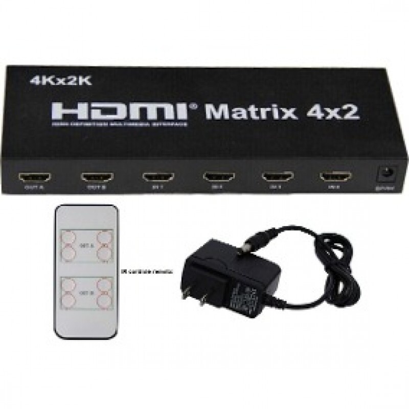 MATRIX HDMI 4X2 SWITCH FULL HD 3D